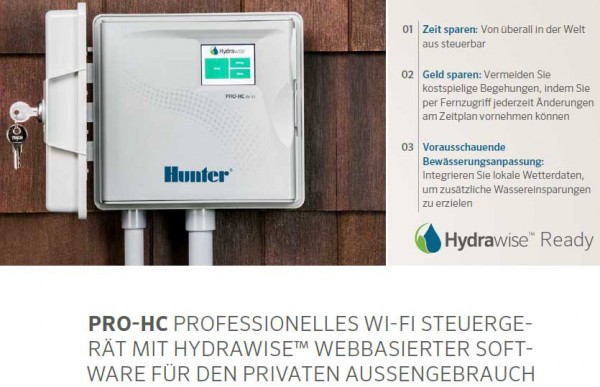 Hydrawise Hunter PHC-601 / PRO-HC Modell | WLAN Steuergerät für die ...
